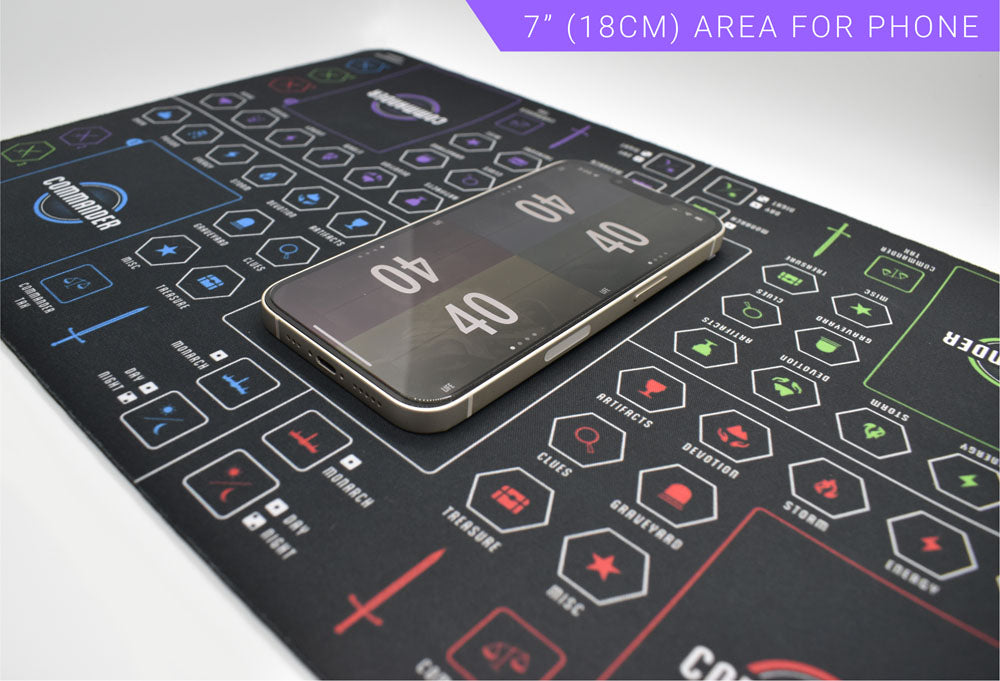 Ultimate Commander Zone Mat | 16"x10" EDH Life + Resource Tracker ...