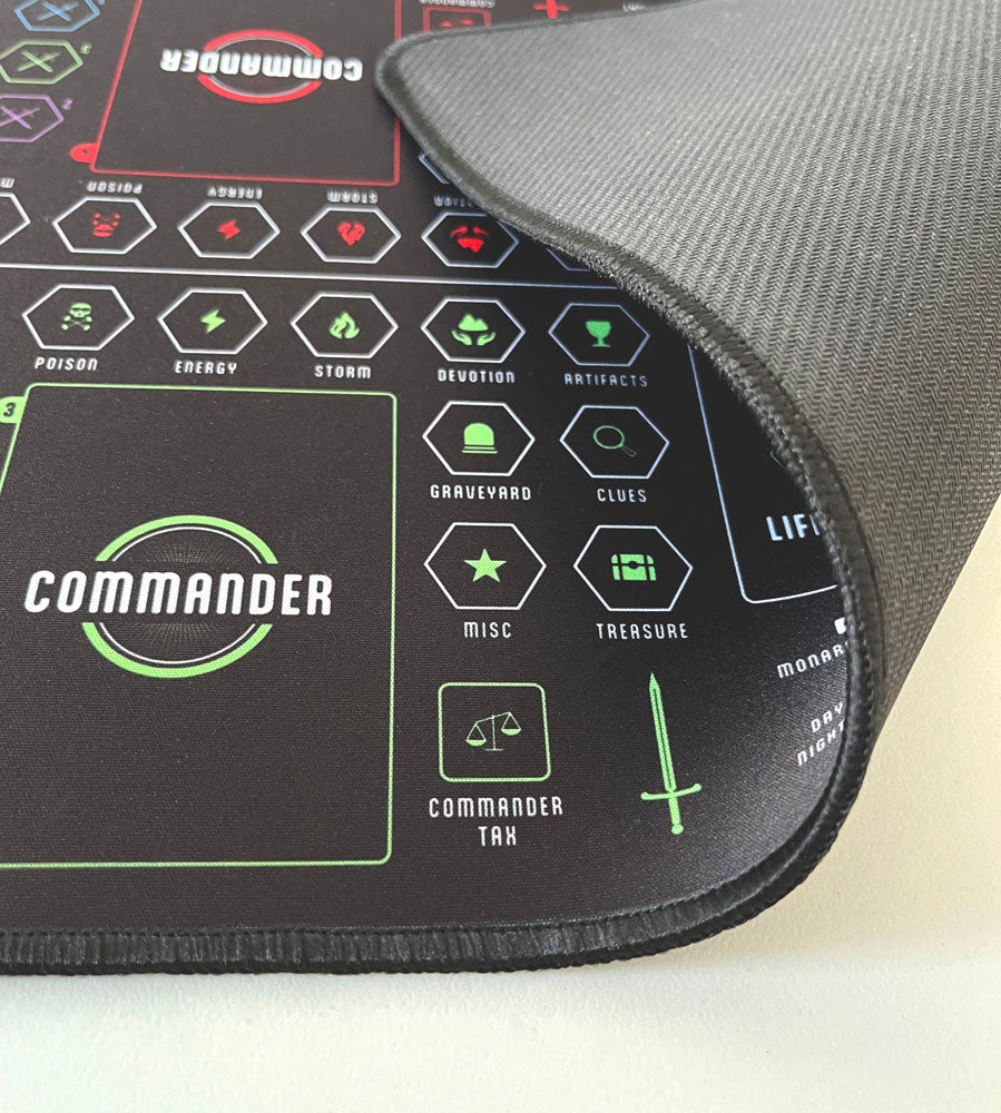 Ultimate Commander Zone Mat | 17"x11" EDH Life + Resource Tracker ...